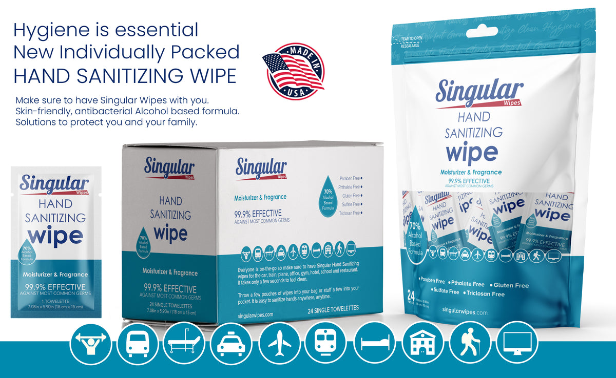 Singular Hand Sanitizing Wipes – Singular Wipes