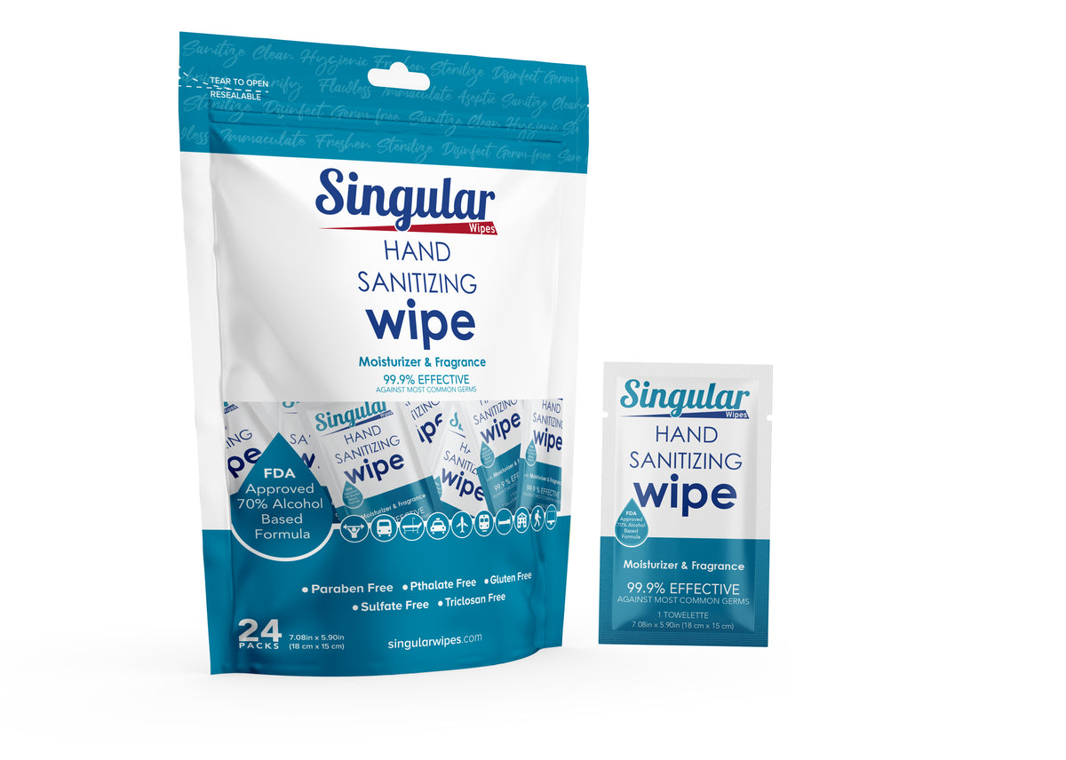 HAND SANITIZING WIPES - Individually Packed Premium Hand Sanitizing Wi ...